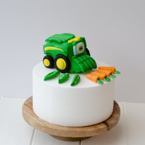 Combine Cake Topper With Carrots and Peas, Boy Birthday Cake Decoration ...