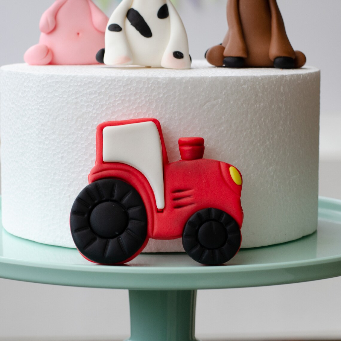 Farm Animal Cake Toppers Tractor Cake Topper for Kids - Etsy