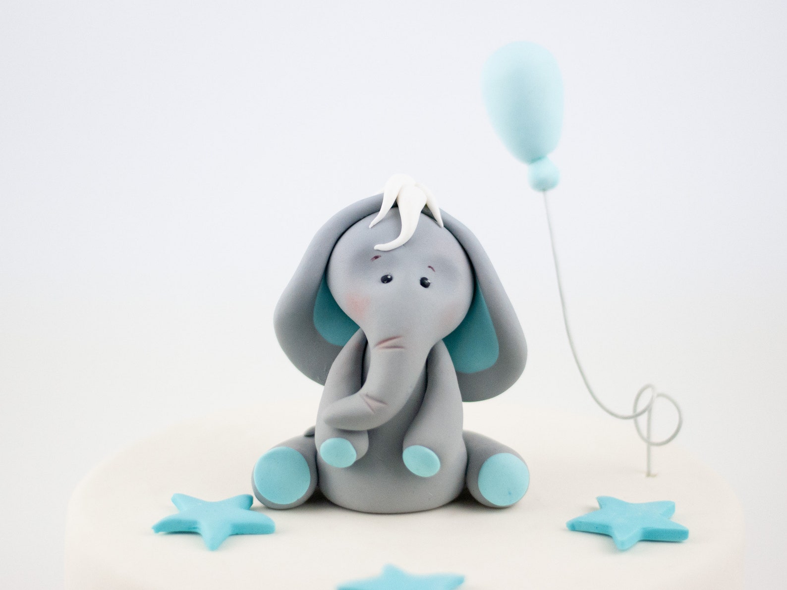Elephant Cake Topper Jungle Cake Topper Fondant Stars - Etsy