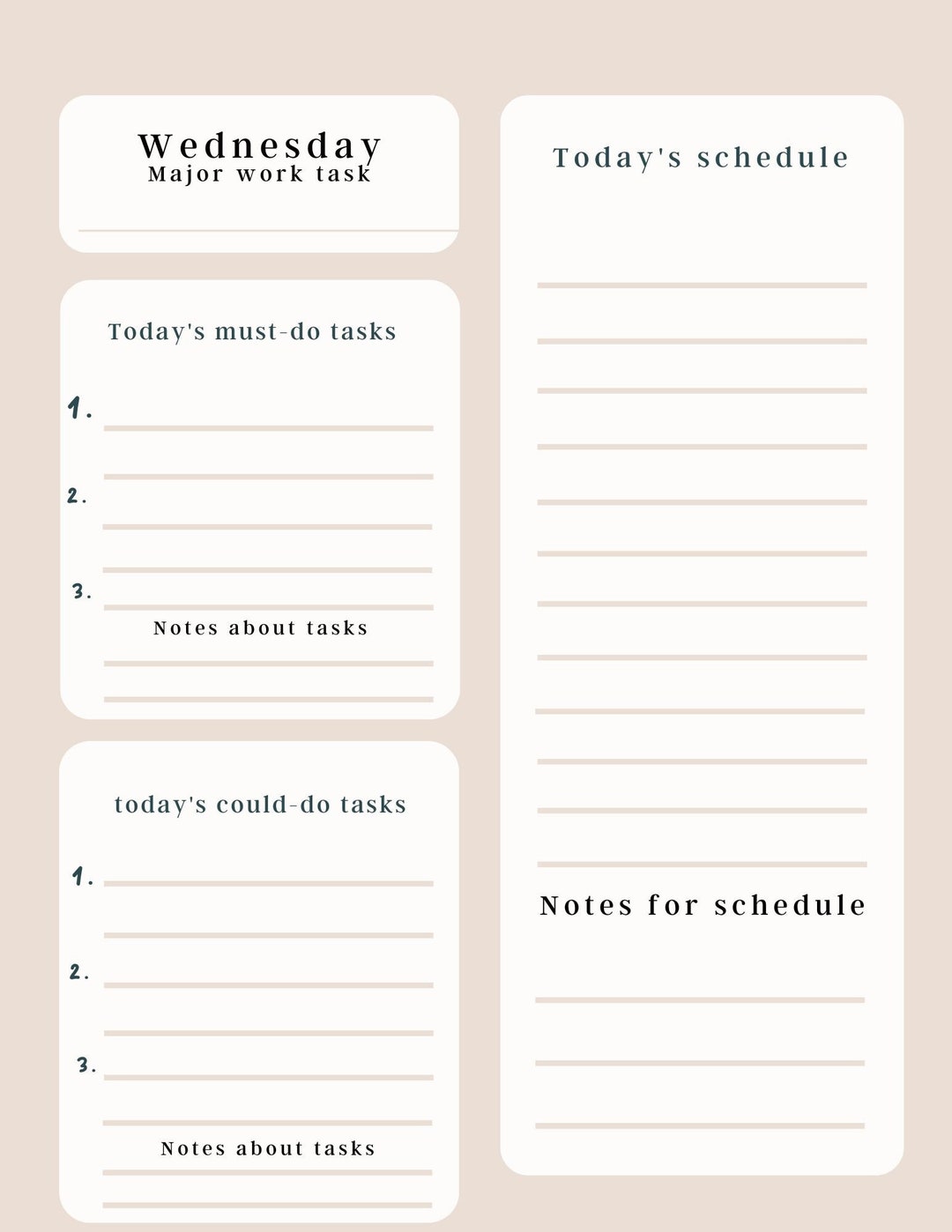 Weekly Planner - Editable in Canva - Etsy