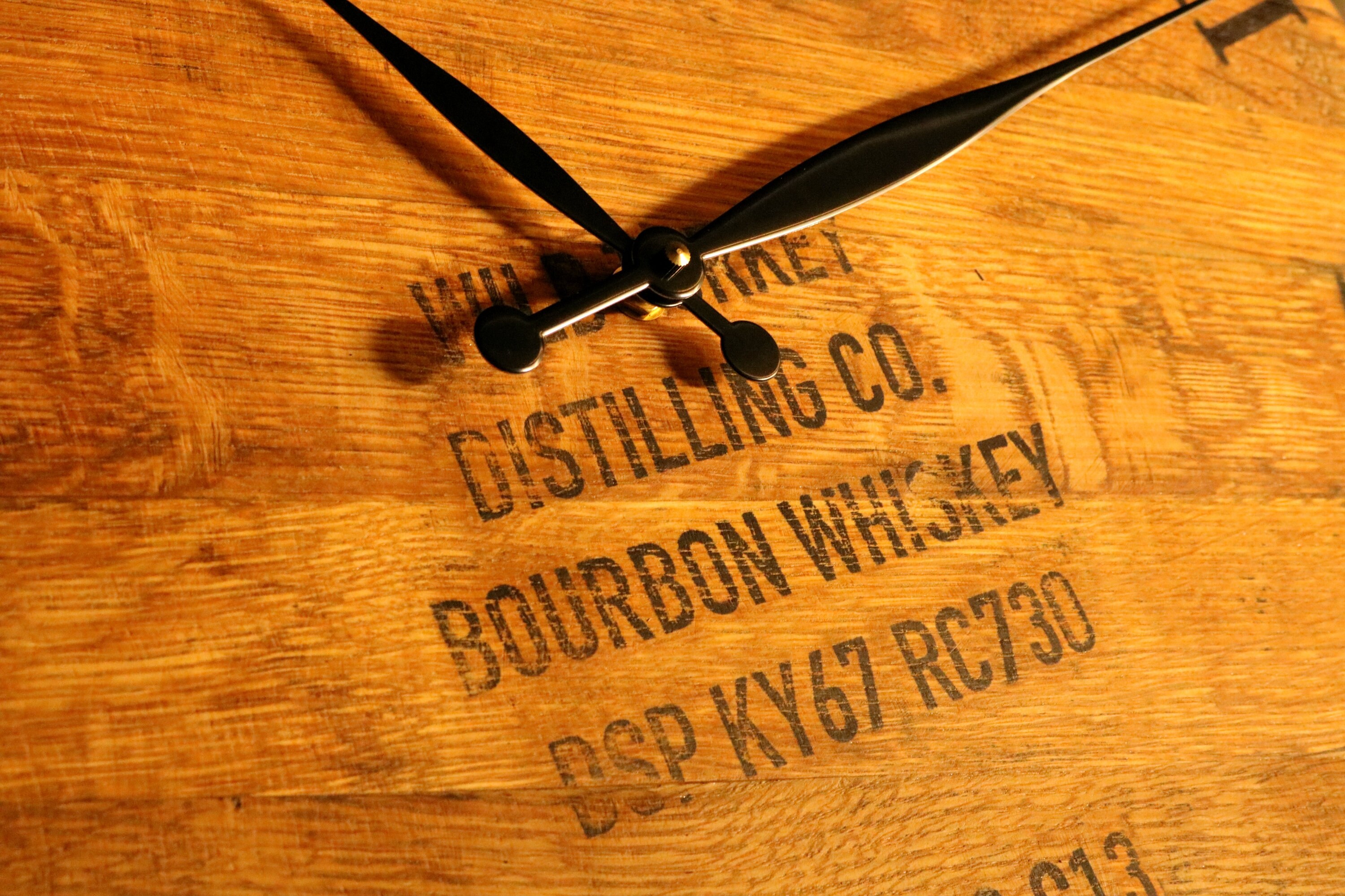 Wild Turkey Bourbon Whiskey Barrel Wall Hanging Clock - Etsy