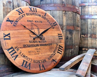 Whiskey Barrel Clock | Etsy