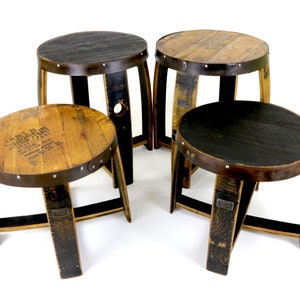 Whiskey Barrel Side Table | Barrel End Tables - Etsy