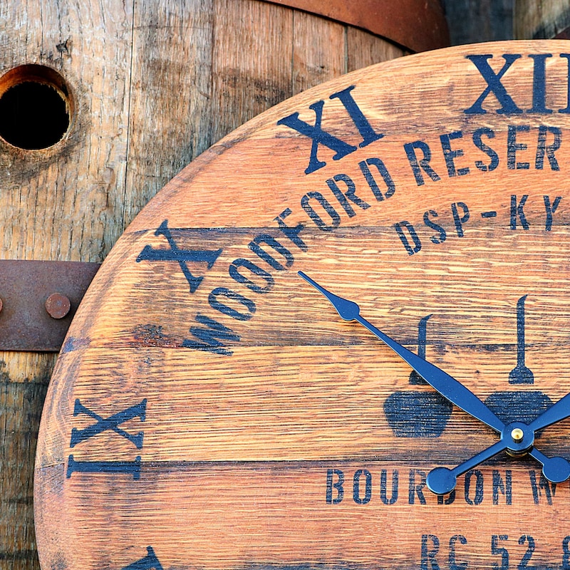 Whisky Barrel Clock - Etsy
