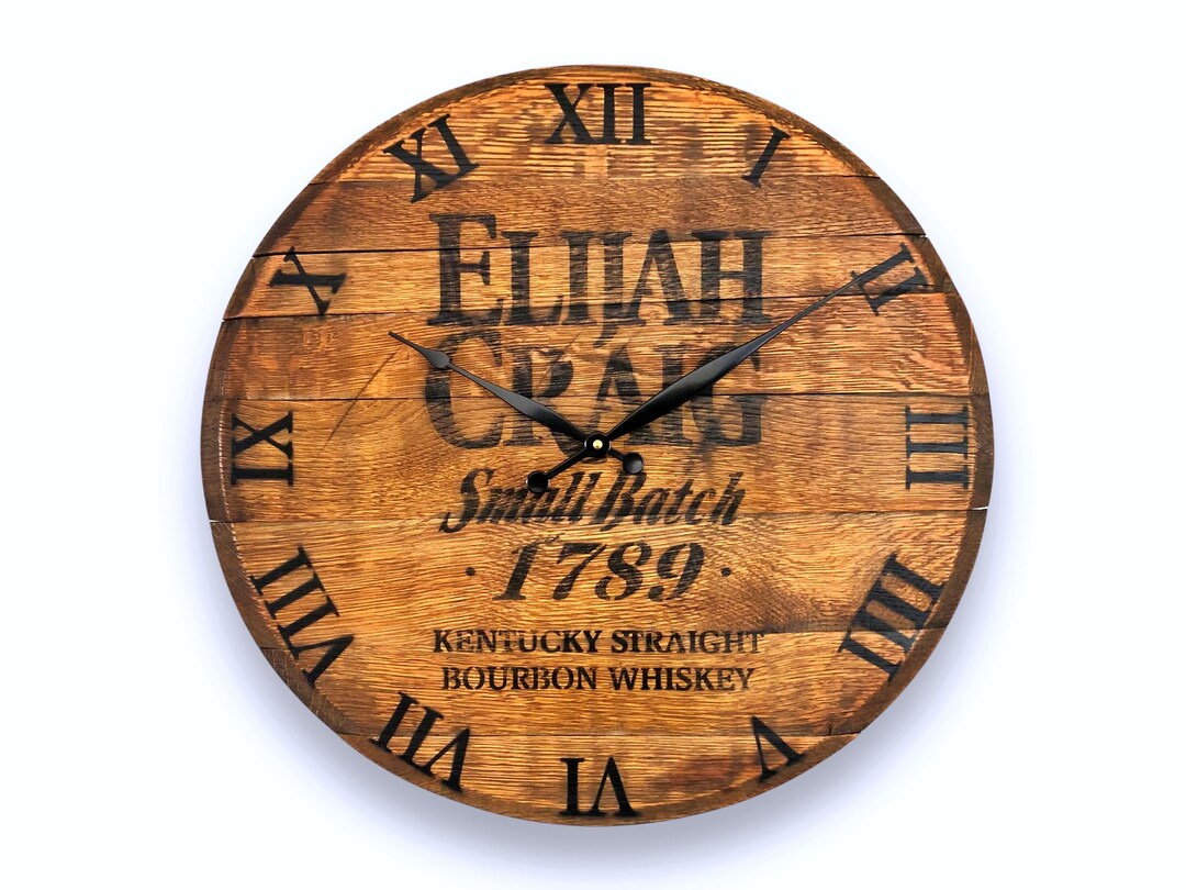 Whiskey Barrel Head Clocks - Wide Variety - Choose Your Favorite ...