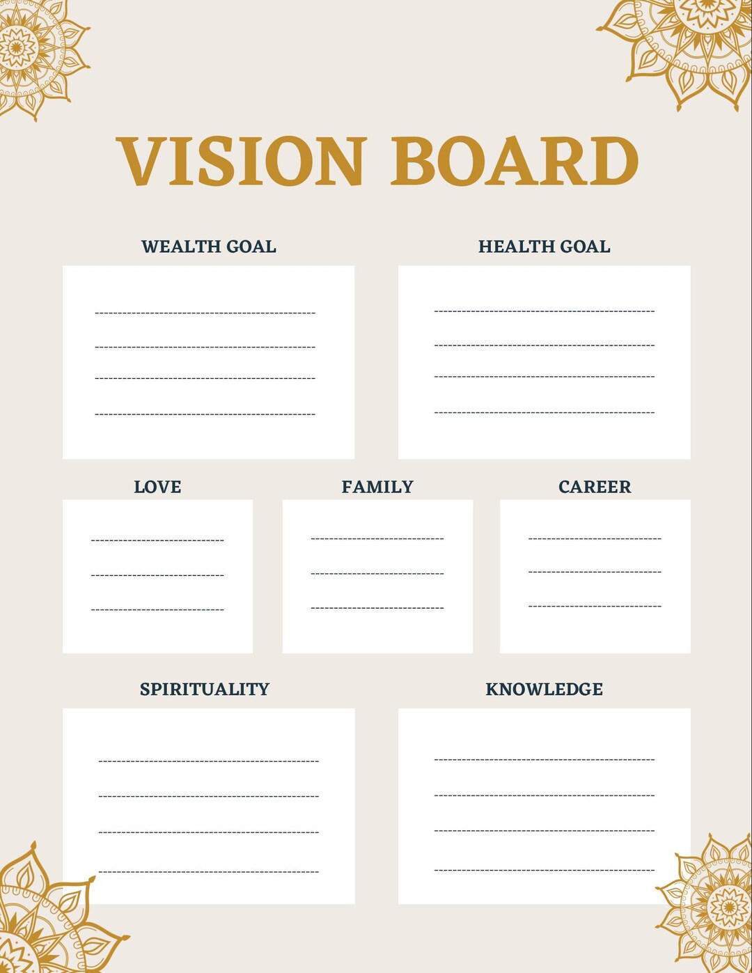 Digital Vision Board - Etsy