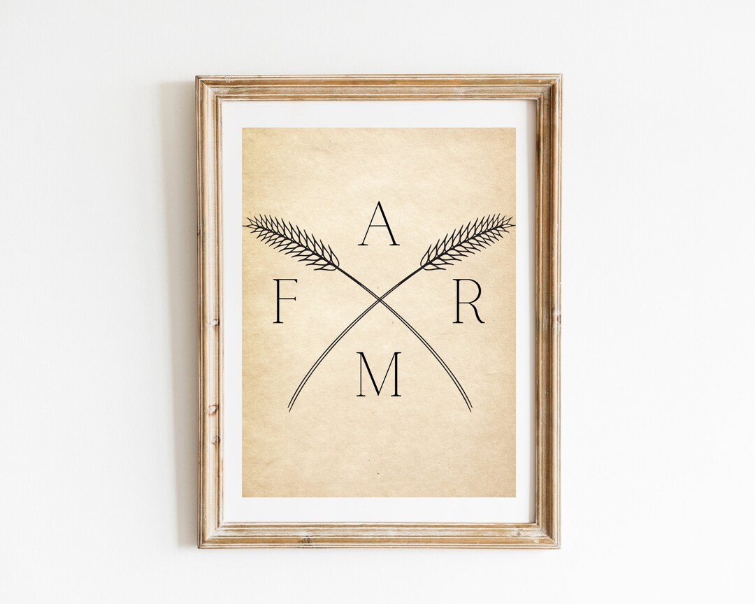 Farm Printable Sign Digital Download Print Farmhouse Printable - Etsy