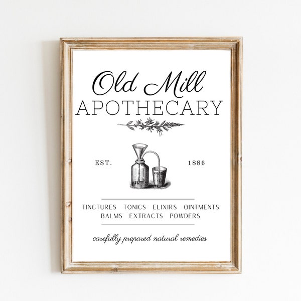 Apothecary Printable - Etsy