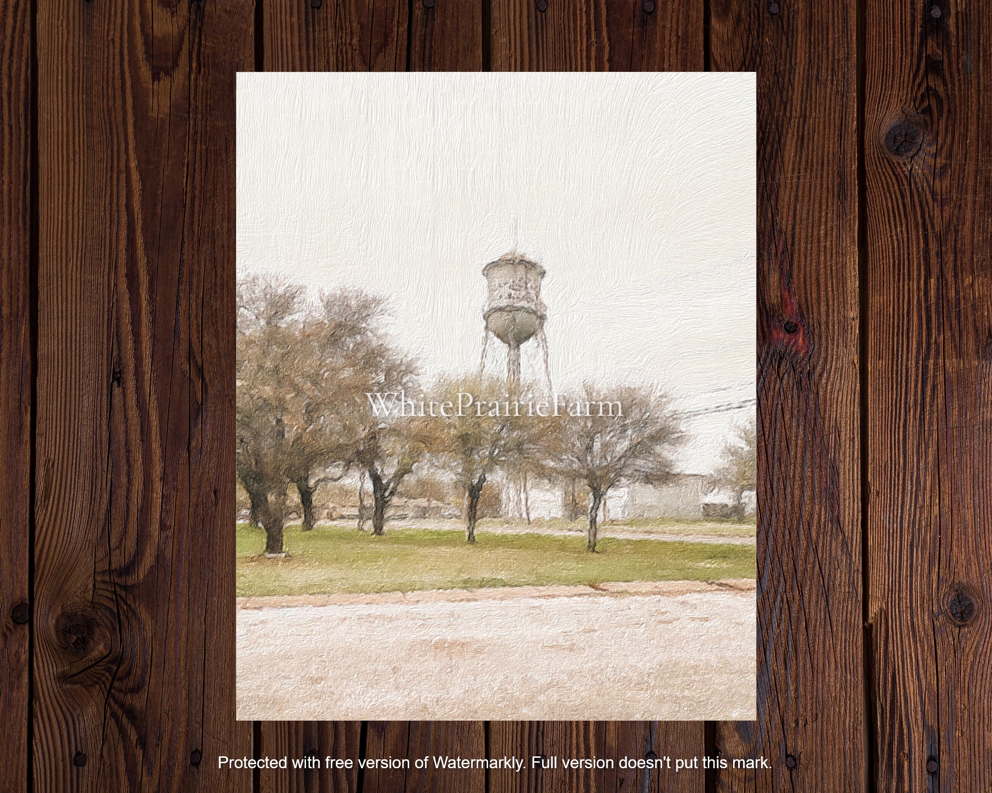 Water Tower Small Town Printable Sign | Texas Digital Download Print ...