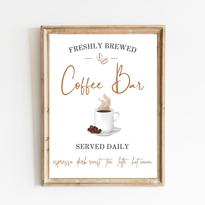 Coffee Bar Sign Printable - Etsy