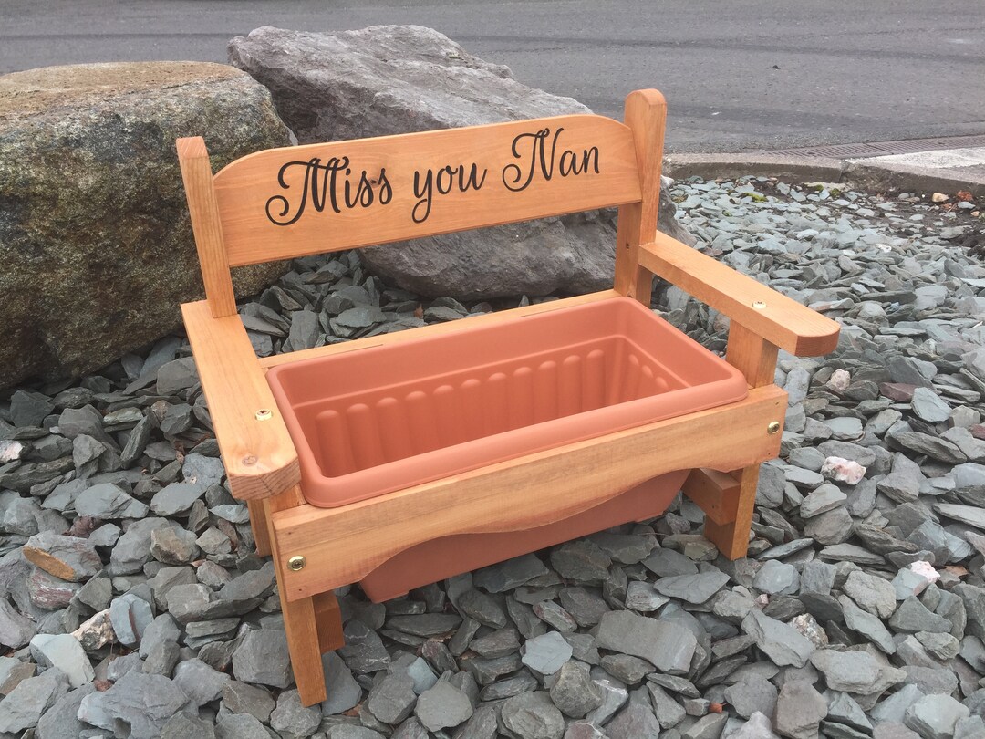 Miss You Nan Bench Planter - Etsy