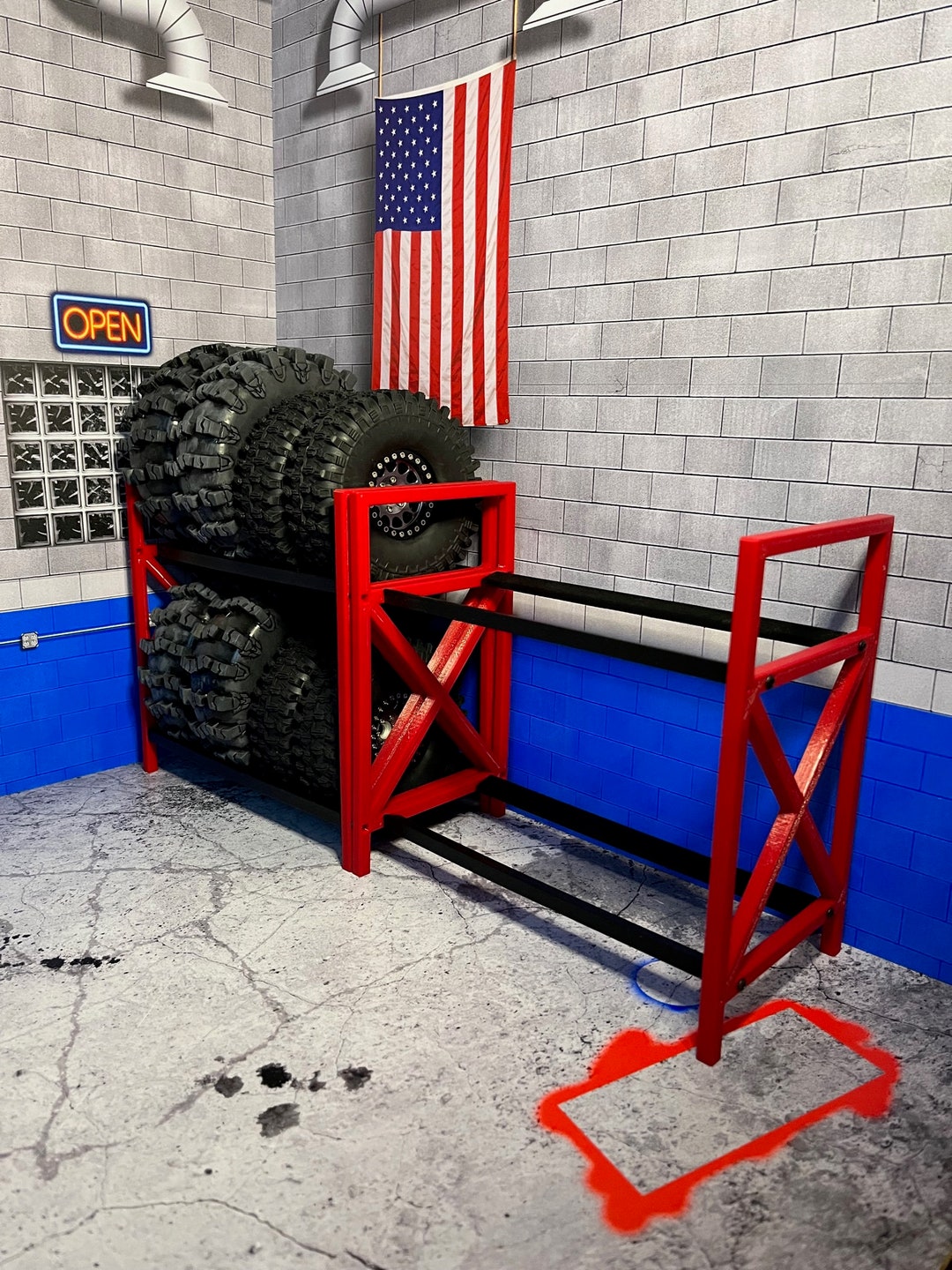 1/10 & 1/24 Scale RC Tire Racks (crawler and Touring/drift Arrma Grom ...
