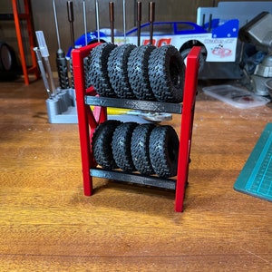 1/10 & 1/24 Scale RC Tire Racks (crawler and Touring/drift Arrma Grom ...