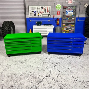 Scale Garage Tool Box 1/10 Tool Box Diorama and Trash Can - Etsy