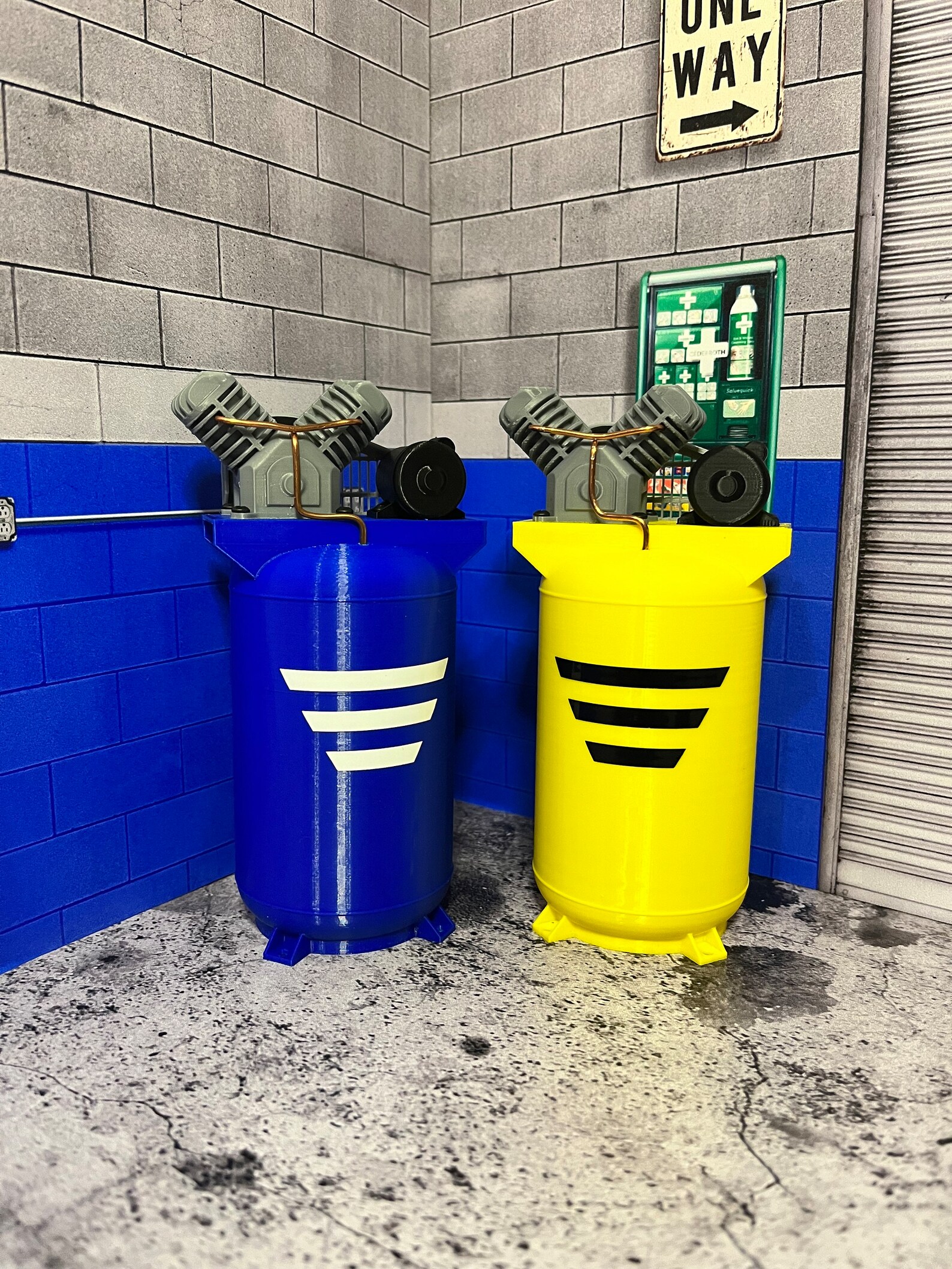 1/10 Scale Air Compressor, PLA+ 3D Printed Diorama Garage Tool - Etsy