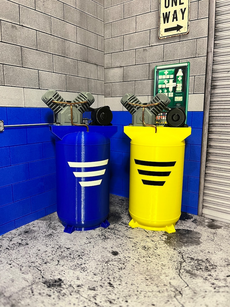 Scale Air Compressor 1/10 Scale Garage Air Compressor Scale Diorama Air ...