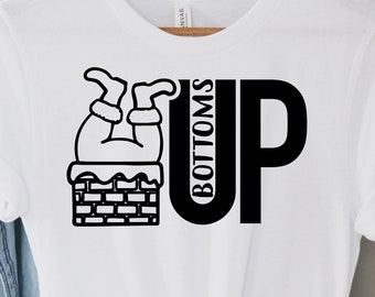 Bottoms up Santa Svg - Etsy