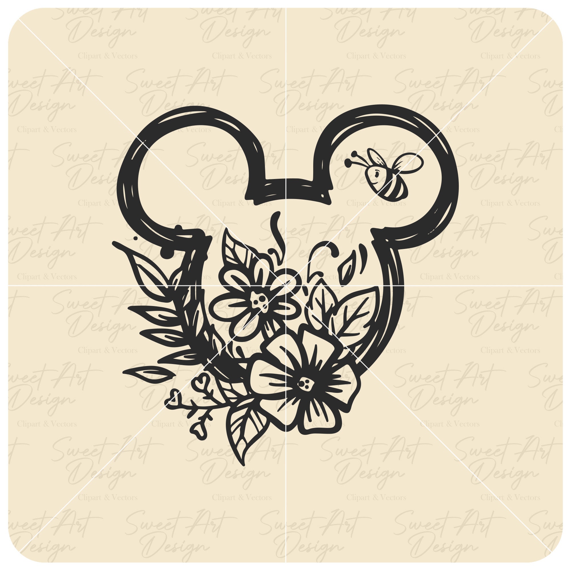 Minniee Mouse SVG Kingdom of Flower Design SVG Trip SVG - Etsy