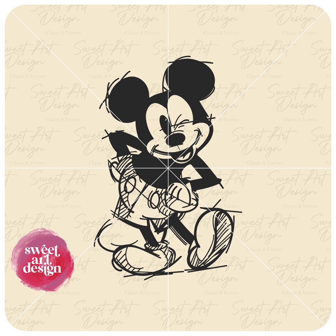 Mickeyy Mouse Blinks SVG Sketch Mouse SVG Family Trip SVG - Etsy