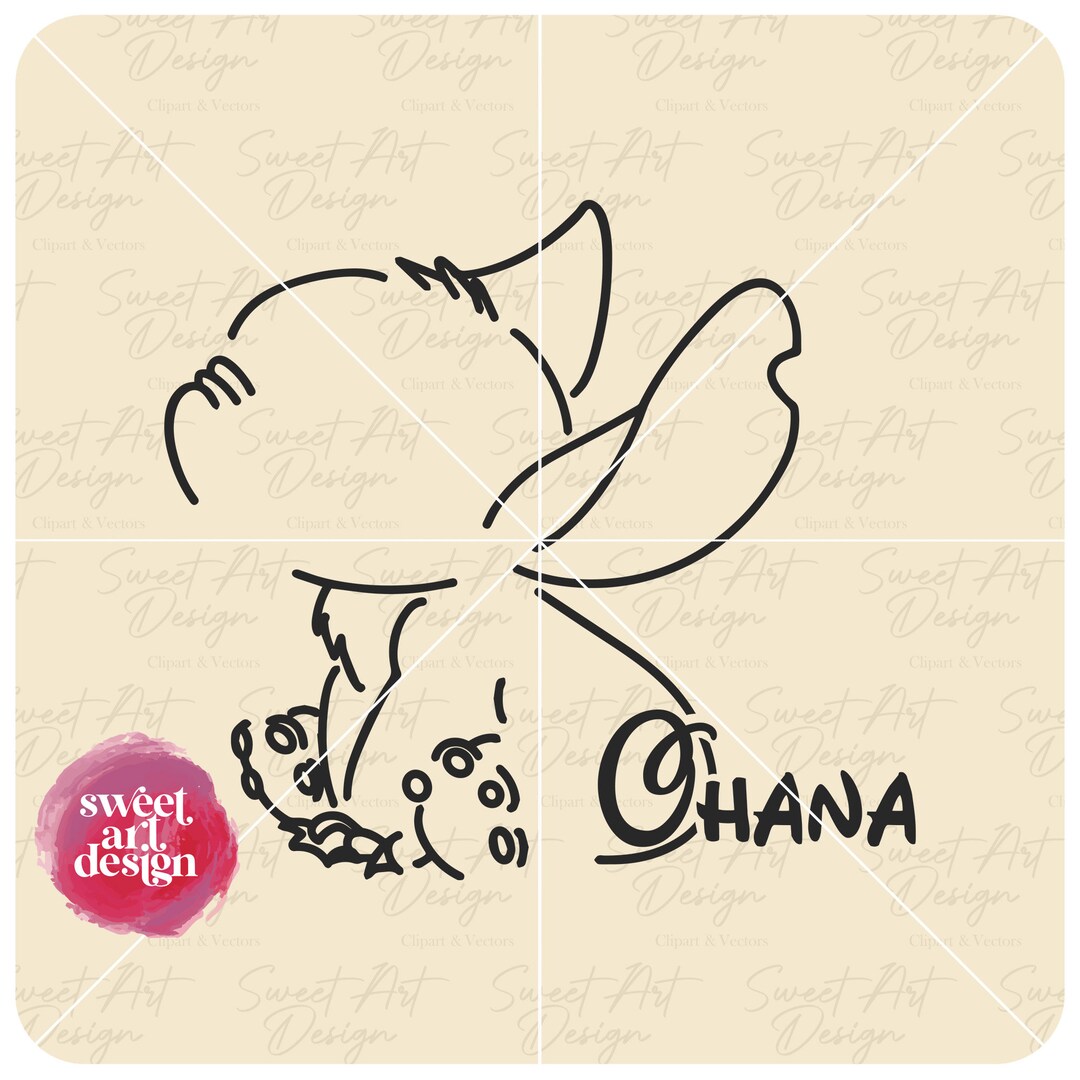 Lilo and Stitch SVG, Ohana Cartoon Character SVG, Ohana, SVG, Customize ...