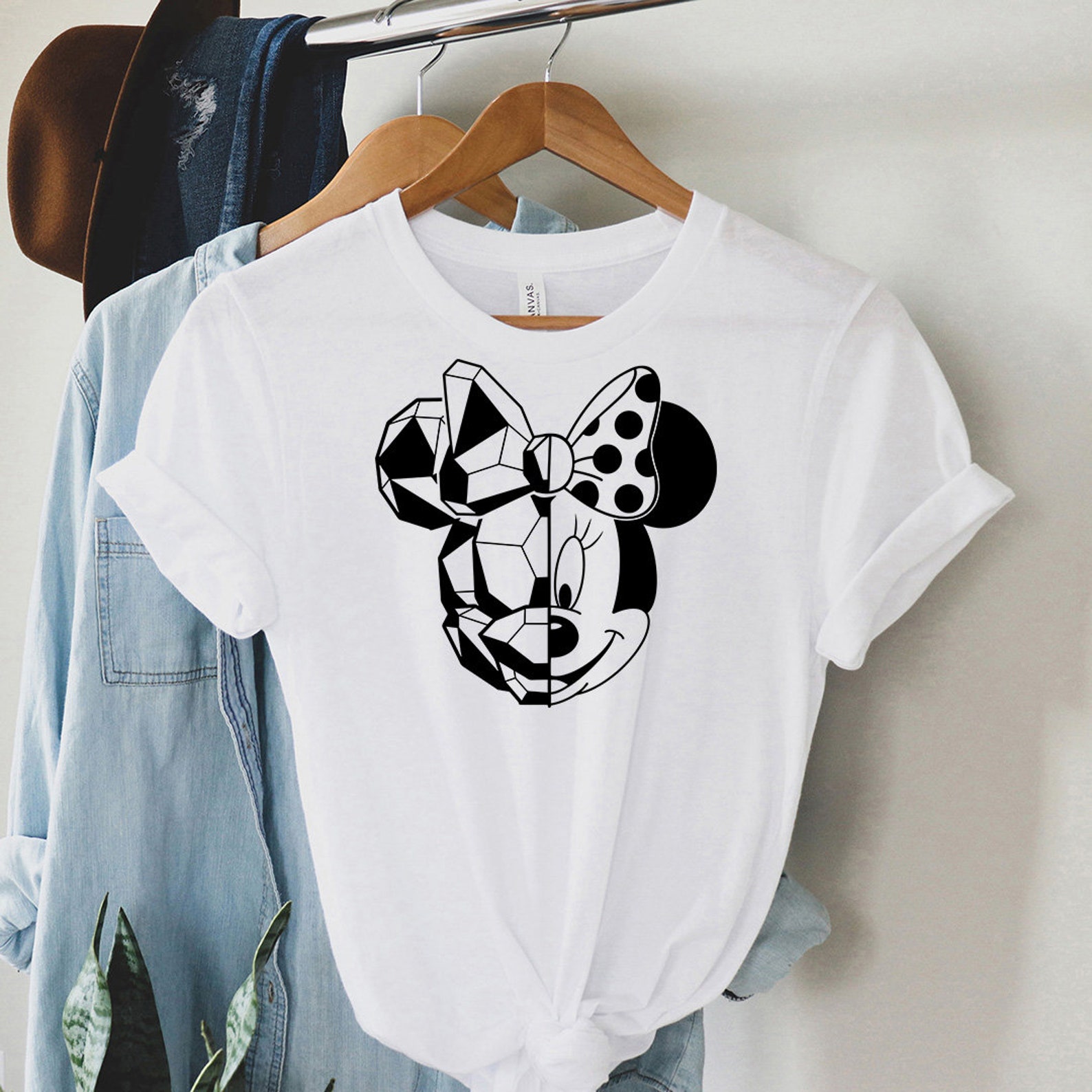 Minnie Mouse Diamond SVG Half Sketch SVG Family Trip SVG - Etsy