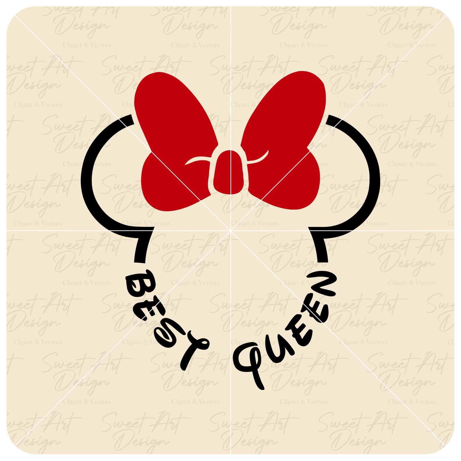 Mouse Queen and Princess SVG Mama Mini Mouse SVG Mothers Day - Etsy