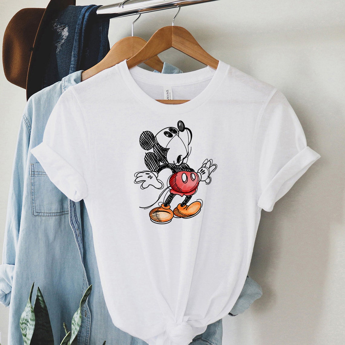 Mickeyy Mouse Colorful PNG Mickeyy Mouse Sketch PNG Family - Etsy