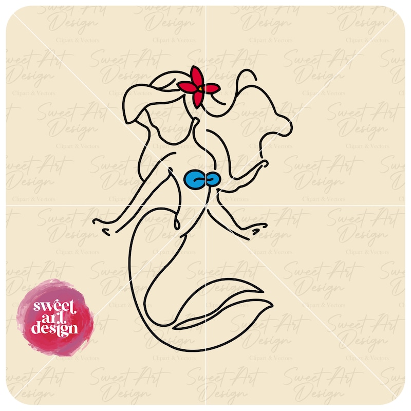 Ariel Svg - Etsy