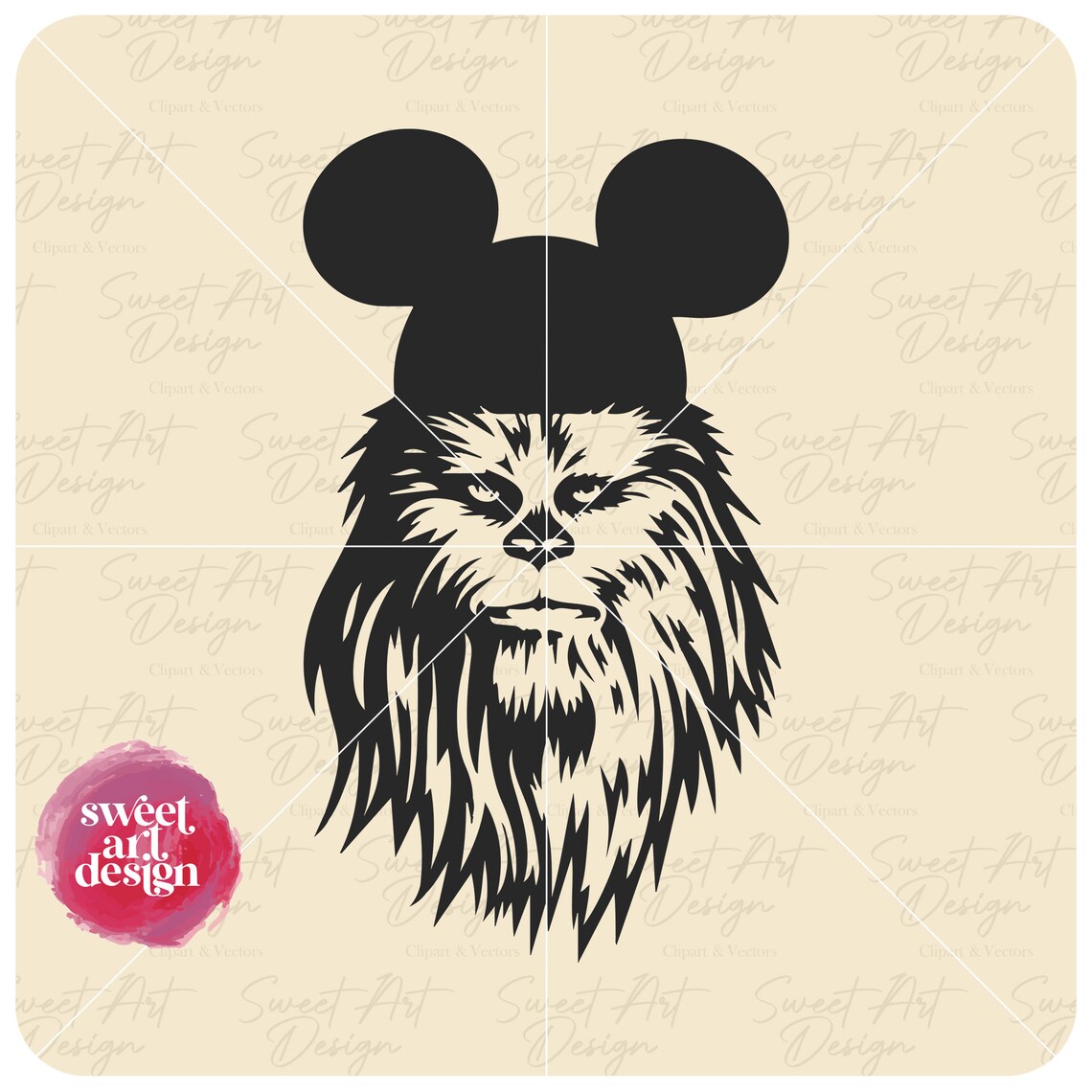 Chewbacca SVG, Chewie With Mouse Ears SVG, Star Wars Svg, Family Trip ...