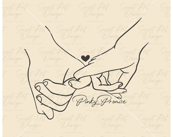 Pinky Promise Svg - Etsy