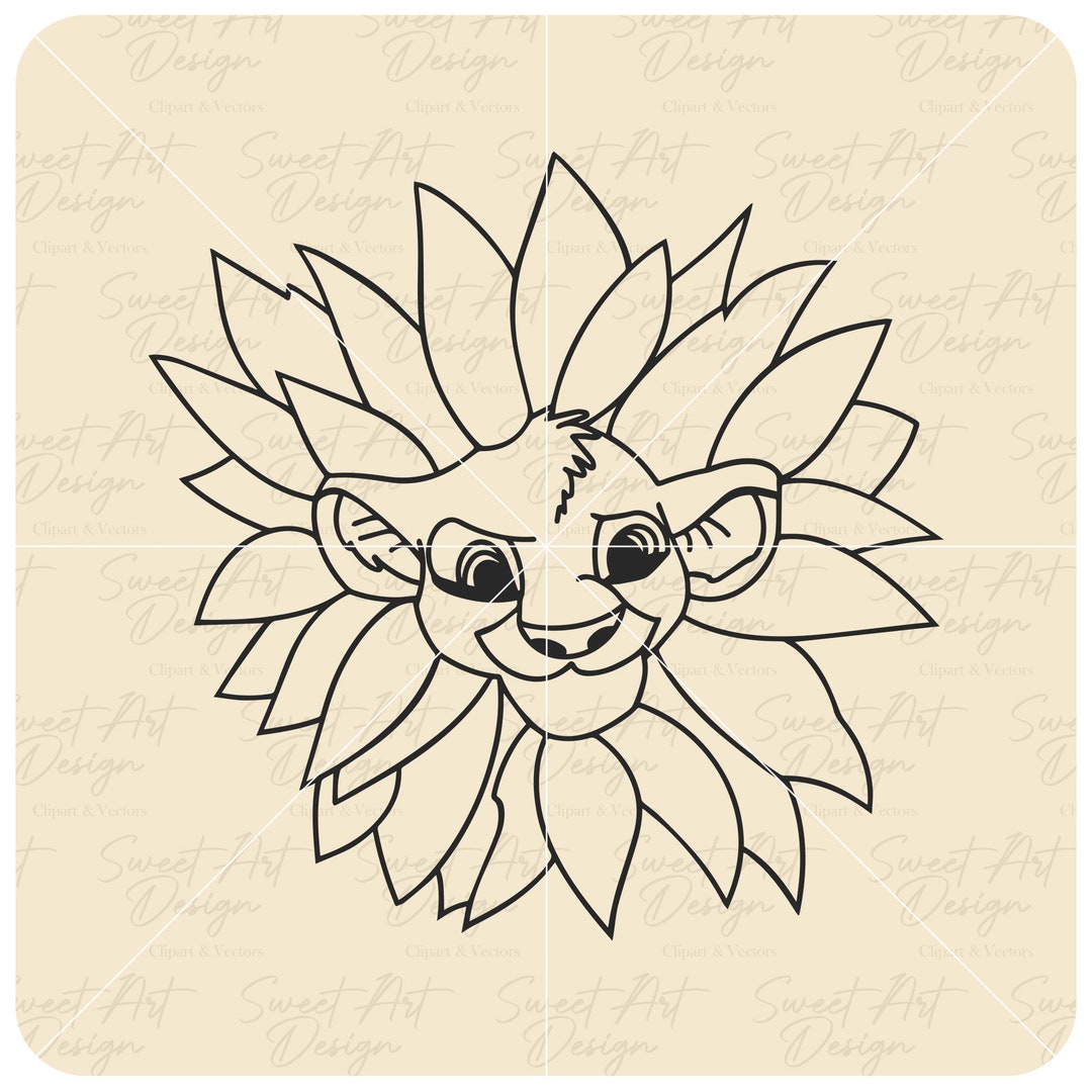 Simba Flower SVG, Lion King Family SVG, Simba SVG, Fsmily Trip ...