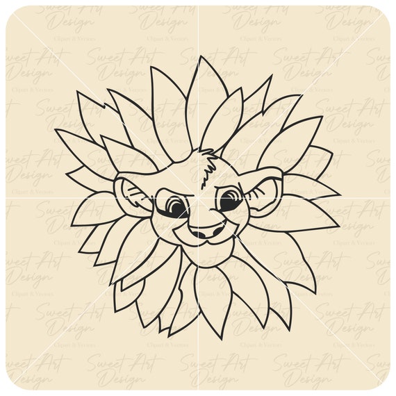 Simba Flower SVG Lion King Family SVG Simba SVG Fsmily - Etsy