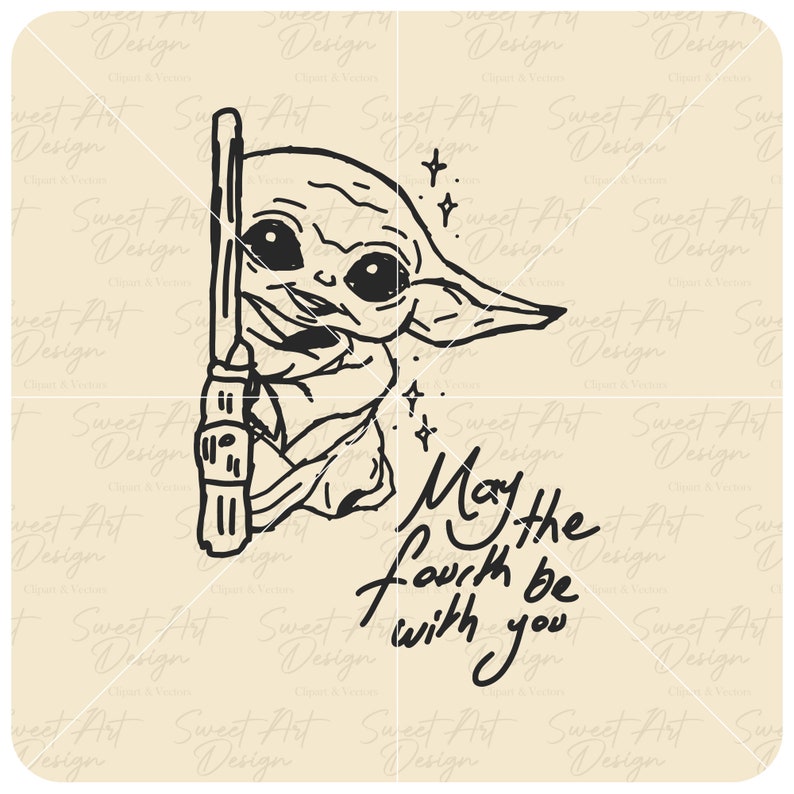 Baby Yoda May the Fourth Be With You SVG Star Wars Trip SVG - Etsy