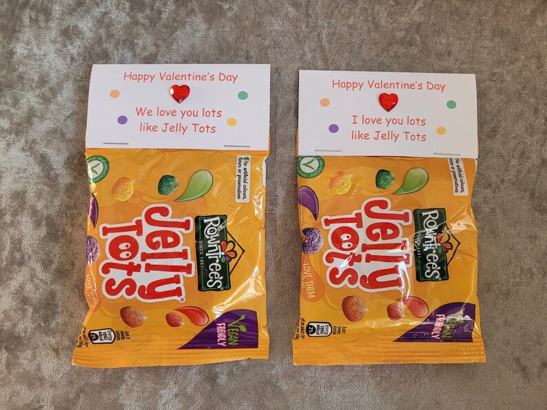 Jelly Tots Gift I or We Love You Lots Like Jelly Tots Valentines Day ...