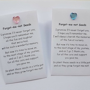 Forget Me Not Seed Pack Packet Thank You Gift Nursery Pre - Etsy UK