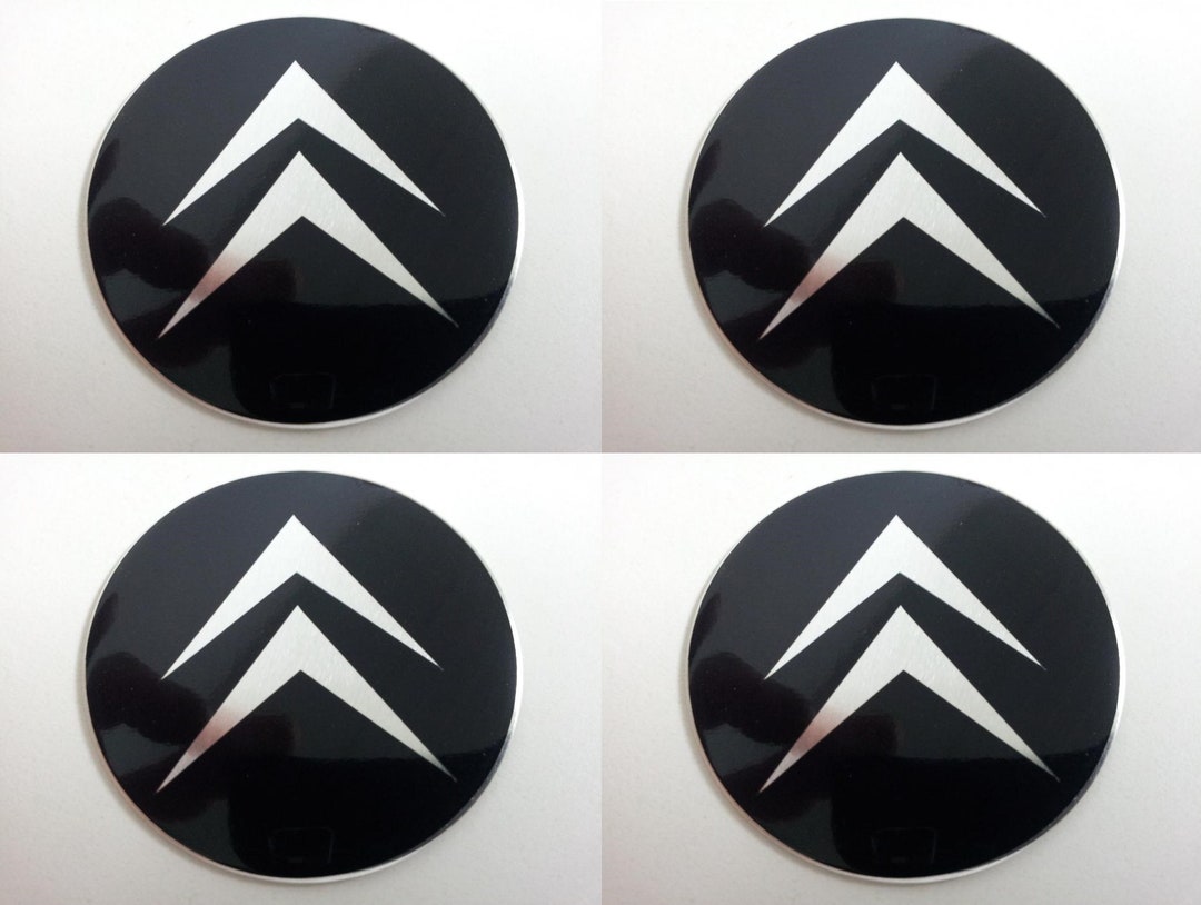 Citroen Black/chrome Car Wheel Center Symbols - Etsy