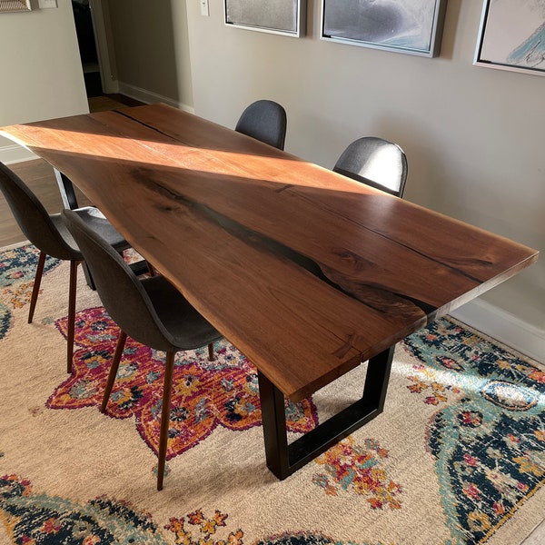 Live Edge Dining Table - Shop Online - Etsy