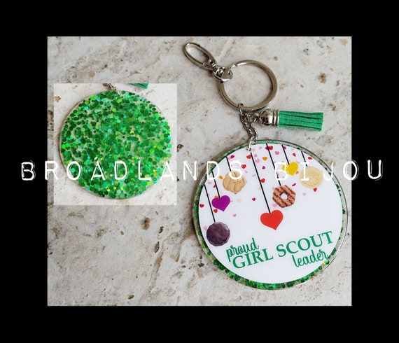 Girl Scout Leader Keychain - Etsy