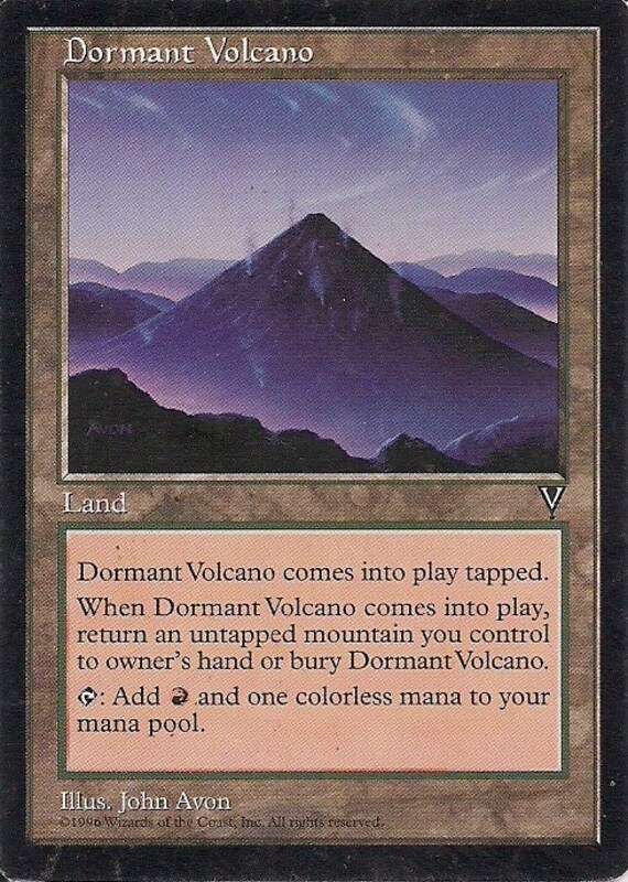 DORMANT VOLCANO Magic the Gathering Edition / Set / Series - Etsy