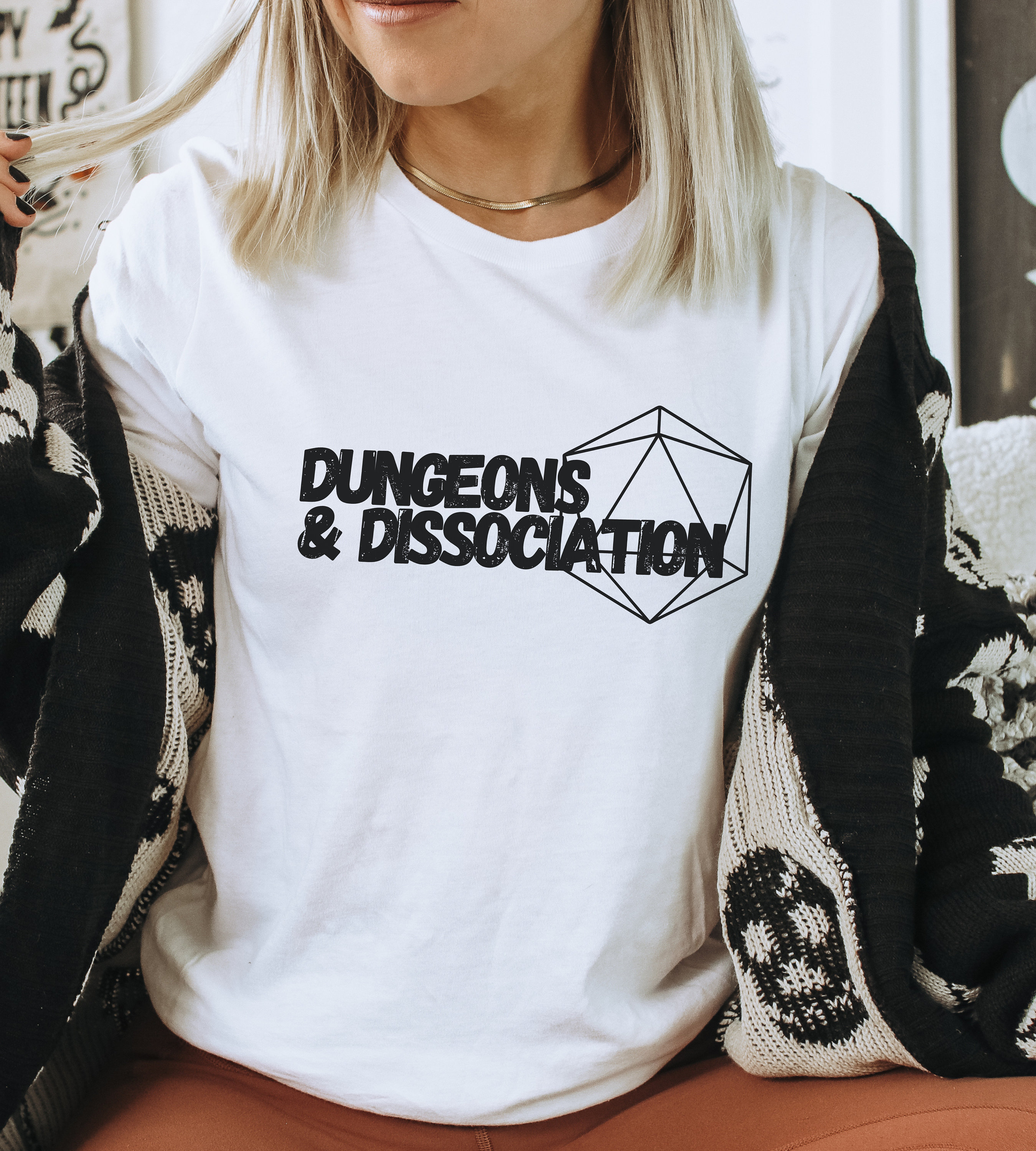 Dungeons & Dissociation Shirt - Funny Dungeons and Dragons T-shirt ...