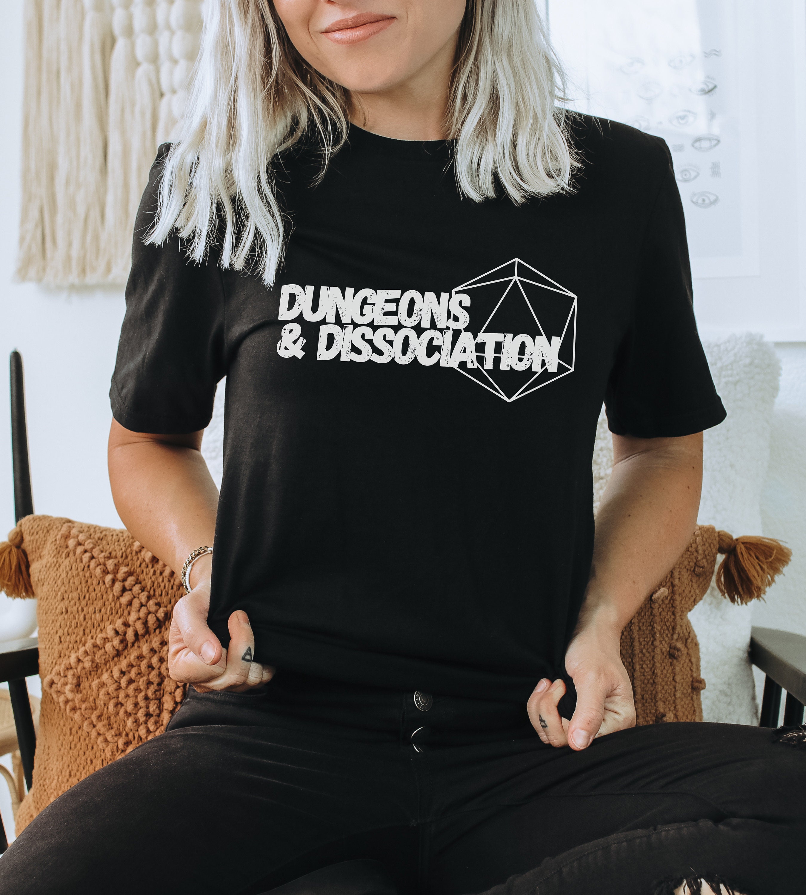 Dungeons & Dissociation Shirt - Funny Dungeons and Dragons T-shirt ...