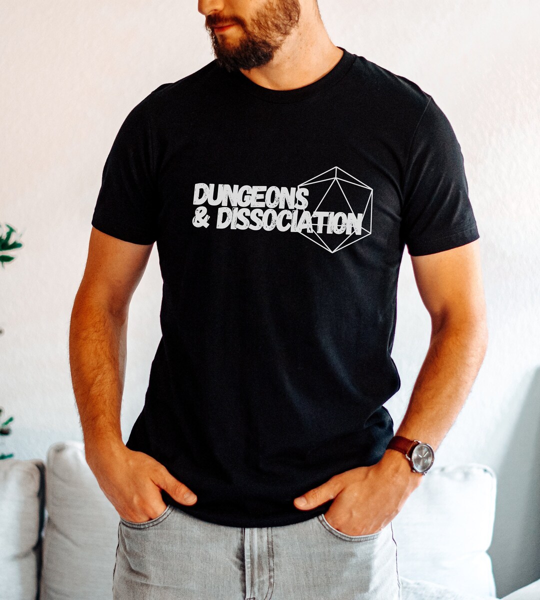 Dungeons & Dissociation Shirt - Funny Dungeons and Dragons T-shirt ...