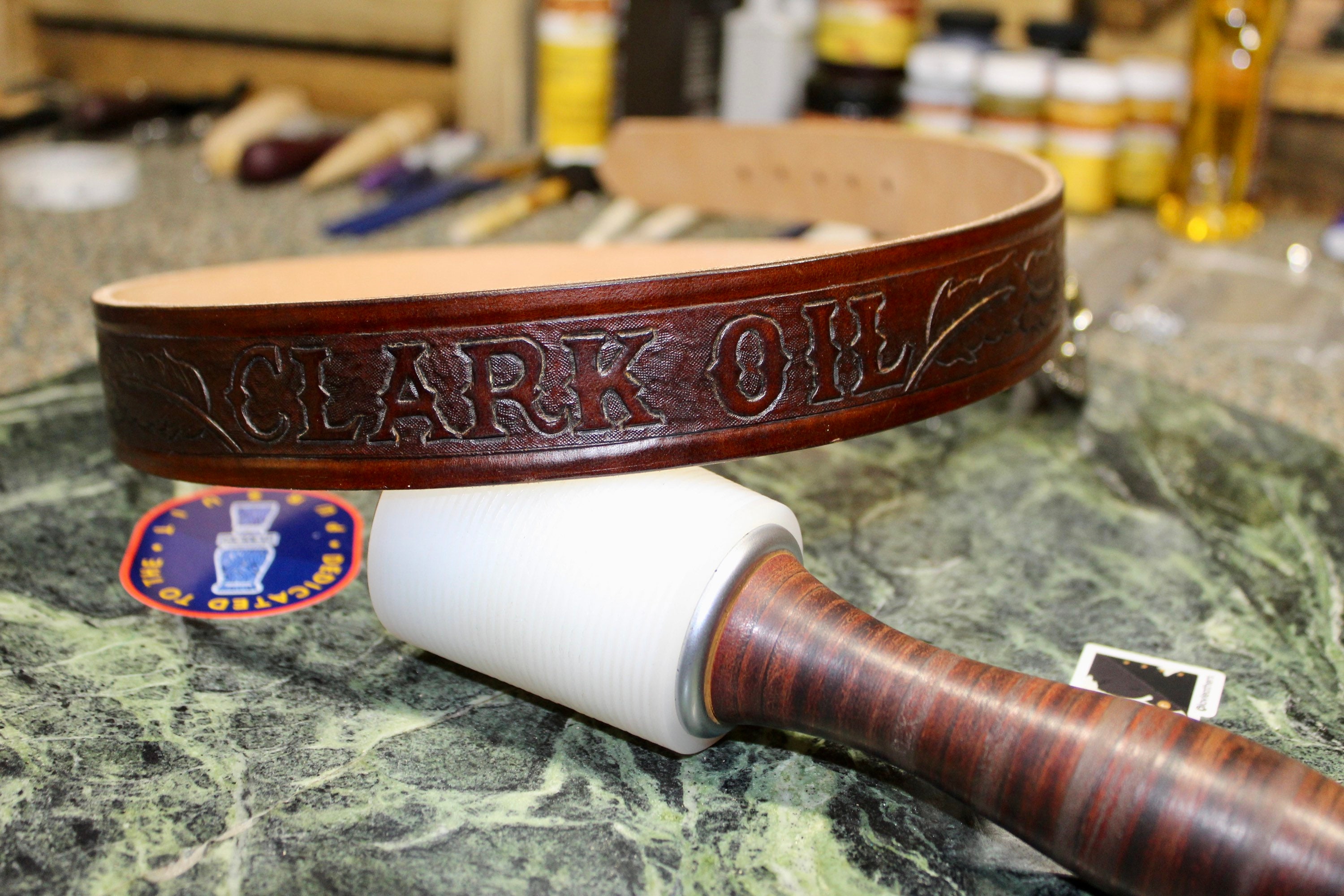 Custom Tooled Leather Belt - Etsy
