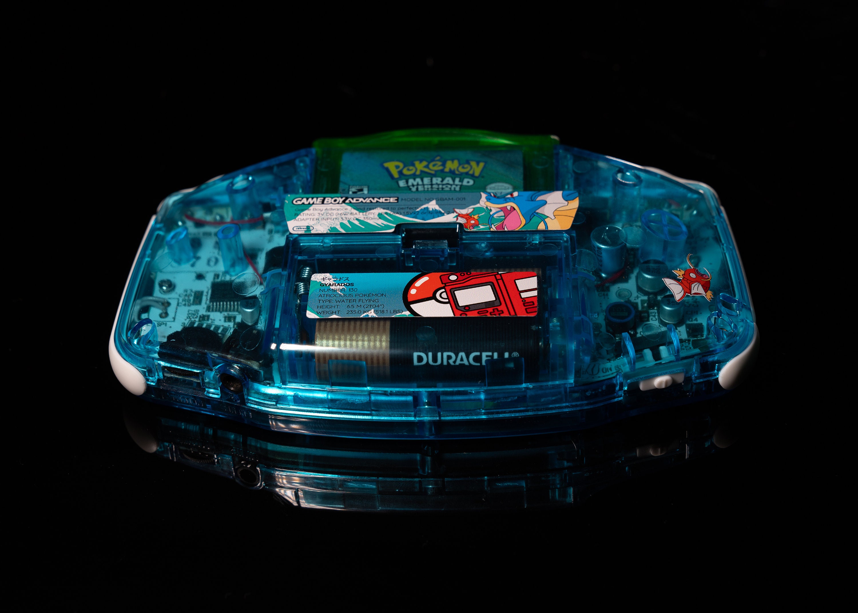 Crystal Blue Lake Gyarados Custom Gameboy IPS Screen Panel - Etsy