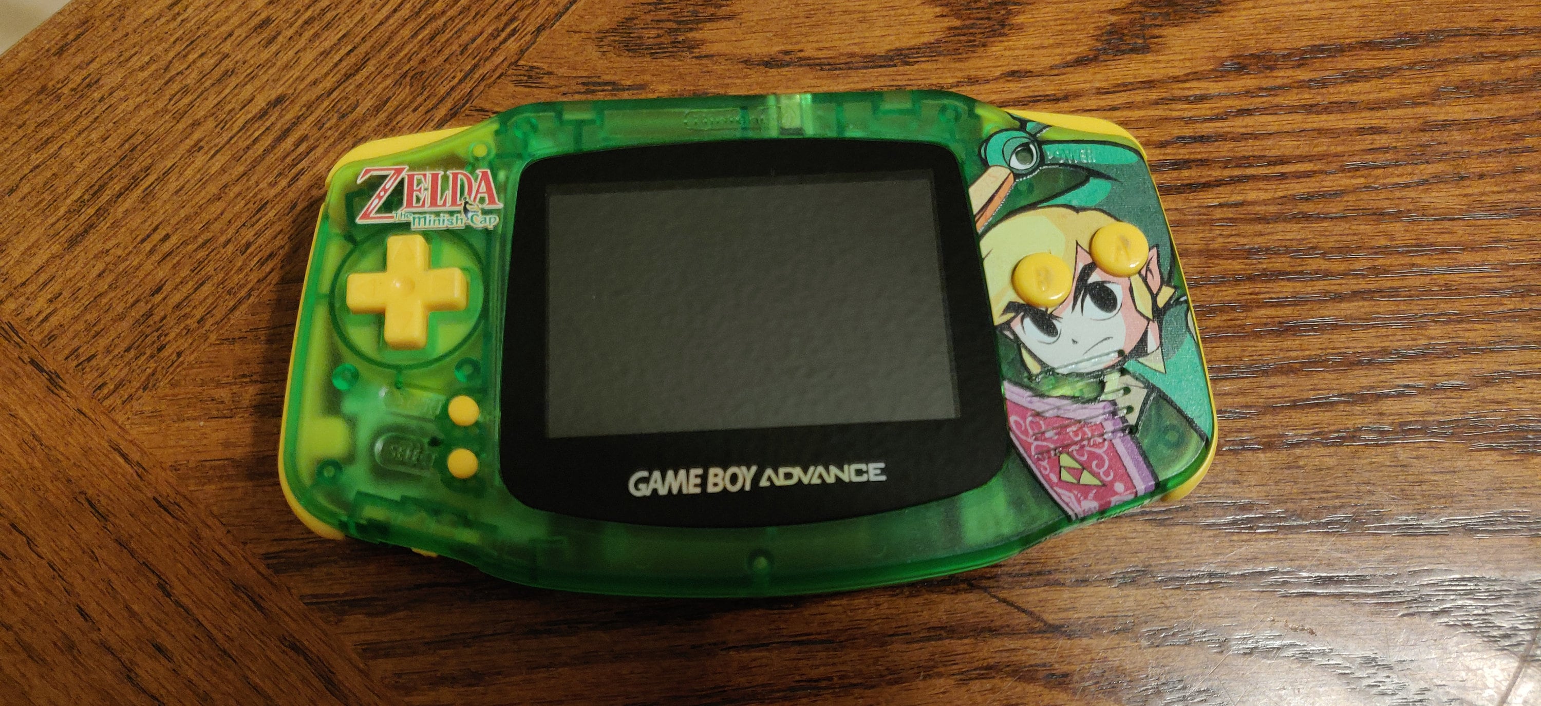 Gameboy Advance Zelda Edition Custom Upgraded GBA Console IPS Display ...