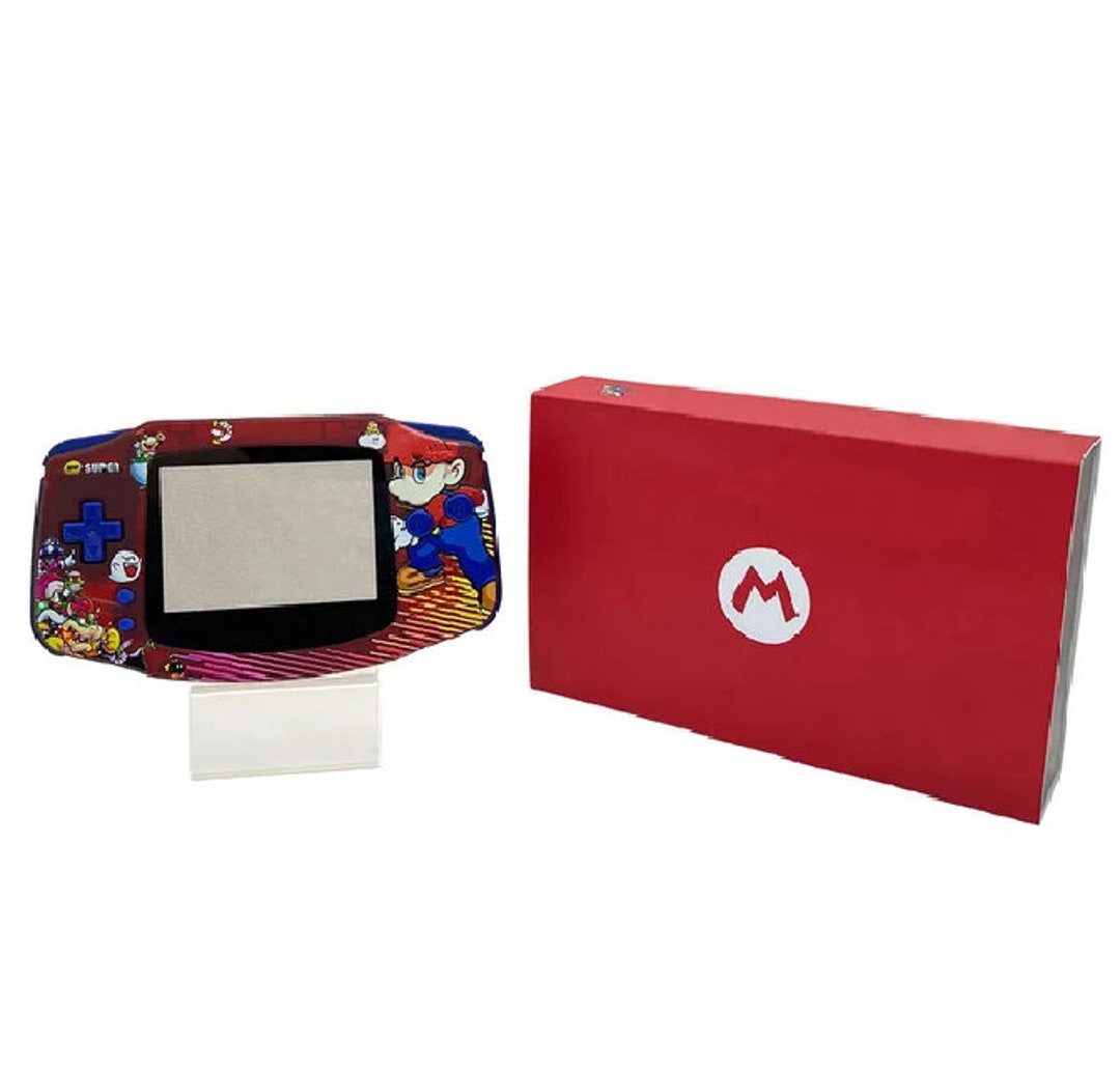 Super Mario Custom Modded Gameboy Advance GBA Console Complete in Box ...