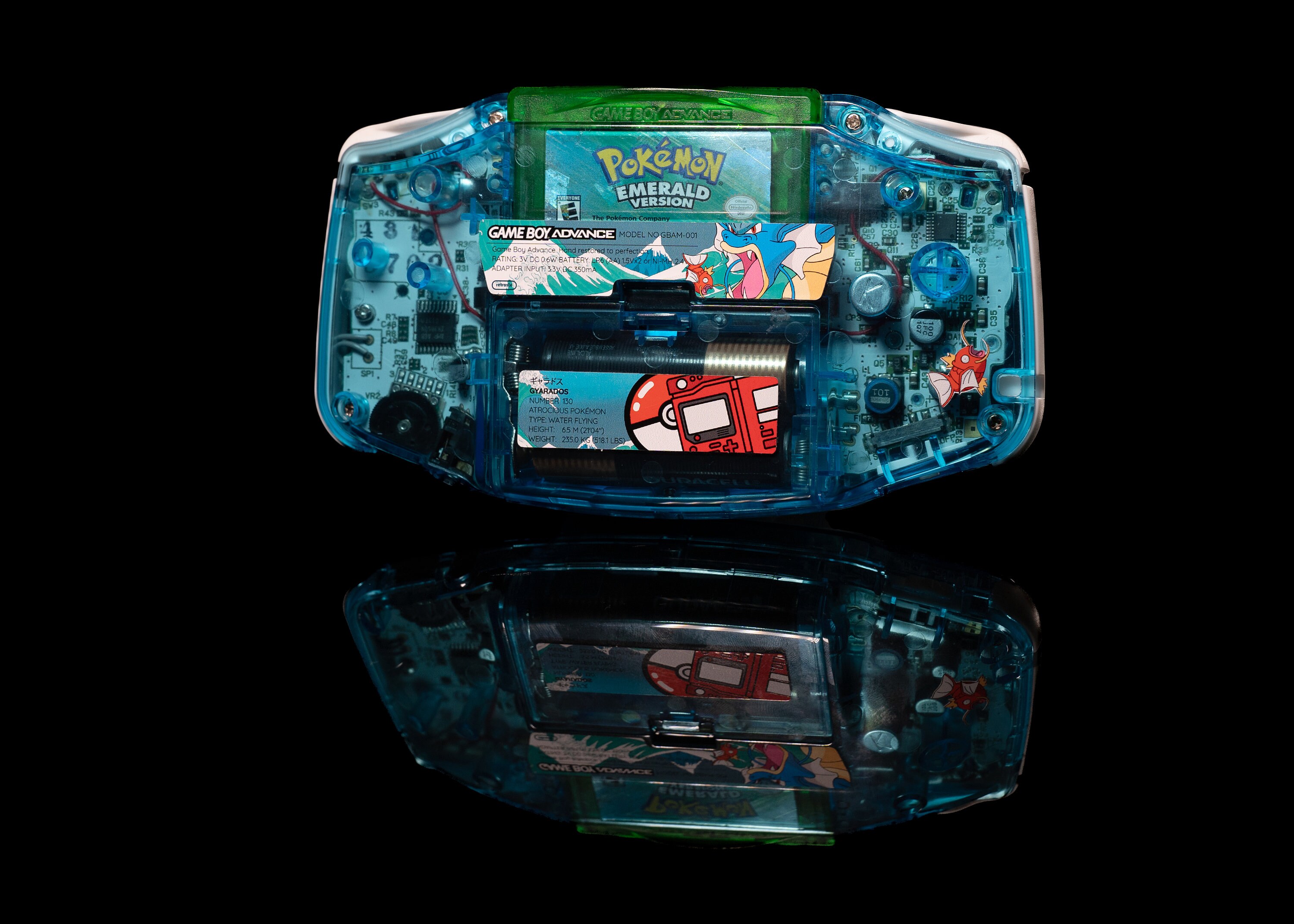 Crystal Blue Lake Gyarados Custom Gameboy IPS Screen Panel - Etsy