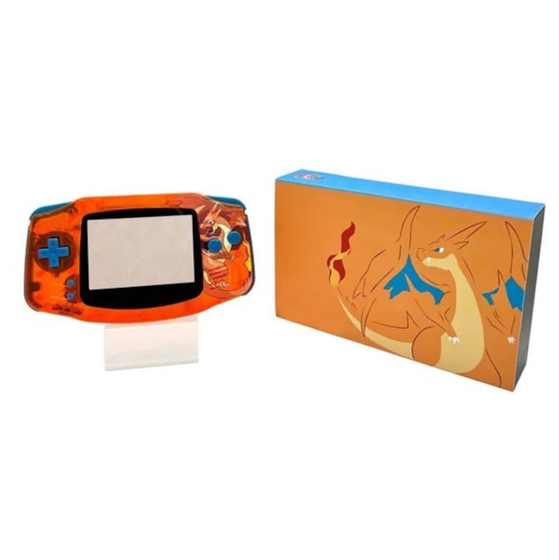 Charizard Custom Modded Gameboy Advance GBA Console Complete in Box CIB ...