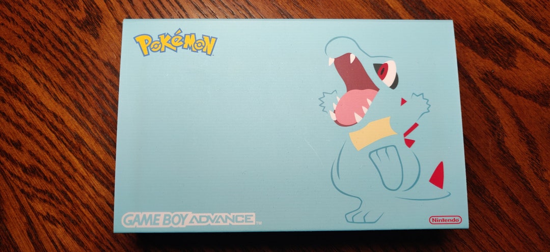 Custom Modded Gameboy Advance GBA Console Totodile Special Edition ...