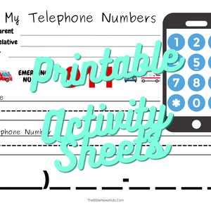 Trace Name, Address, Telephone and Emergency Numbers. Preschool ...